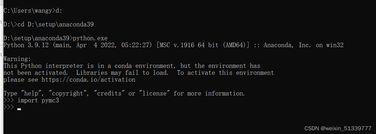 【无标题】导入pymc3包:import Pymc3 As Pm时出现错误解决思路no Module Named Pymc3 Csdn博客