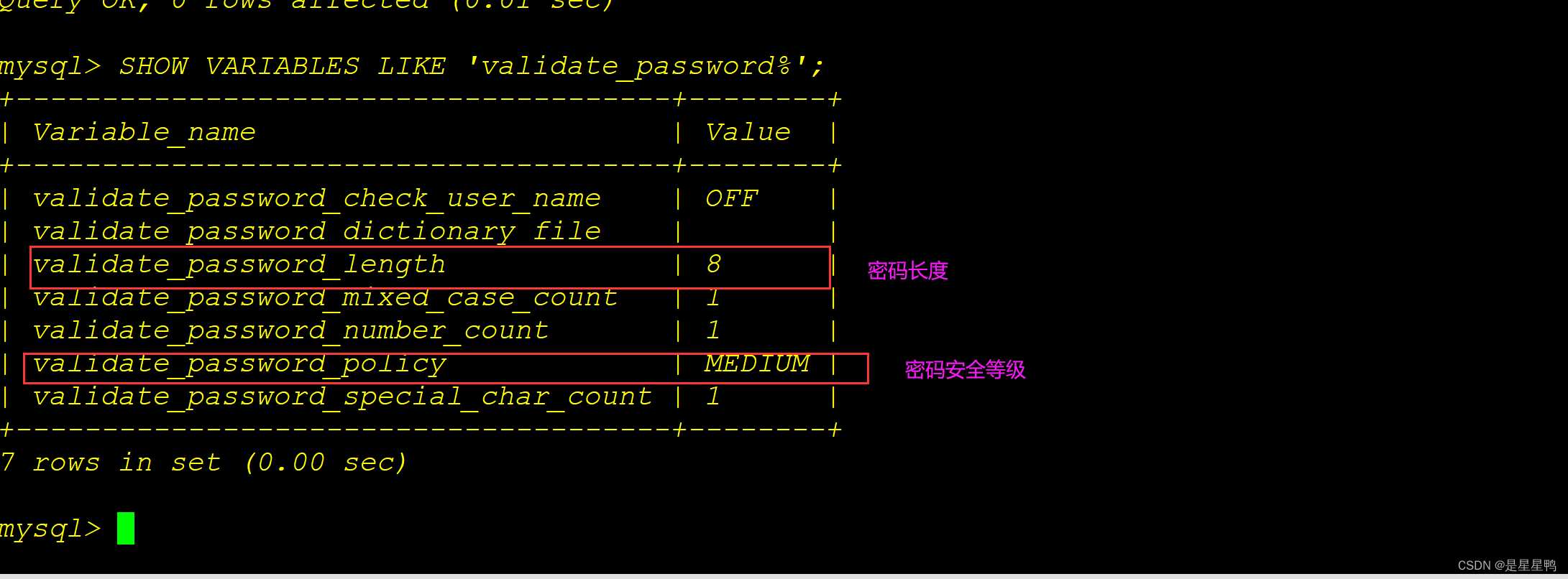 MySQL简单密码设置、ERROR 1819 (HY000): Your password does not satisfy the current policy requirements解决 ...