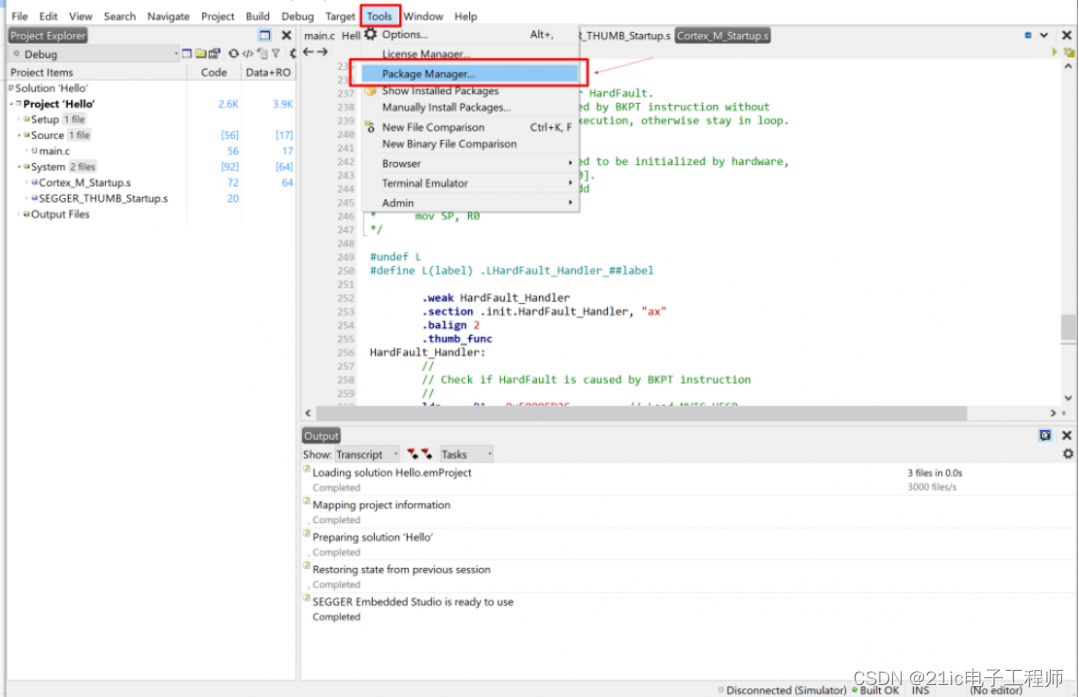 [MM32生态]在Windows下使用SEGGER Embedded Studio搭建MM32 MCU开发平台-CSDN博客