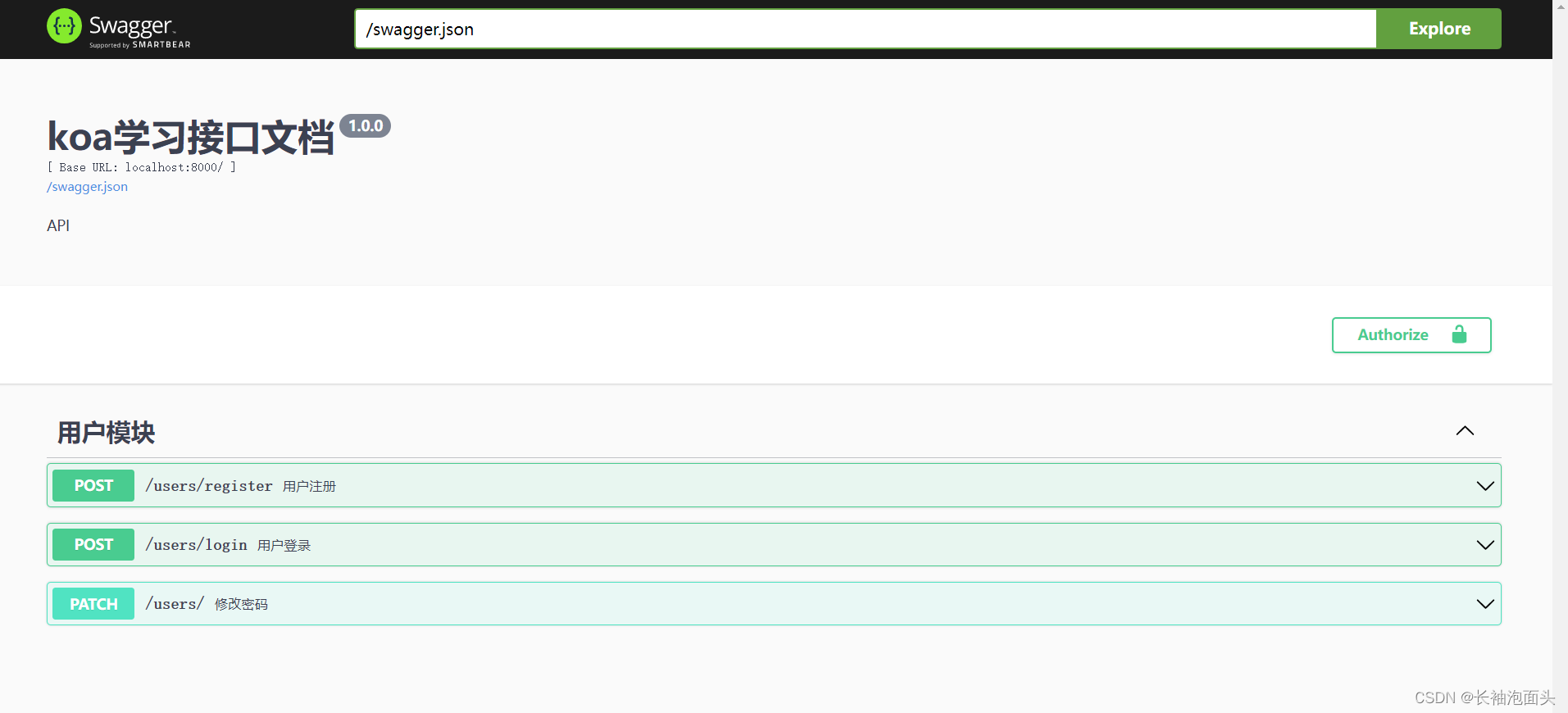 koa2集成swagger以及基本使用-CSDN博客