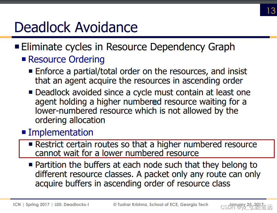 GEM5 Garnet官方教程：乔治亚理工课程-L05 L06 deadlocks 死锁_路由死锁-CSDN博客