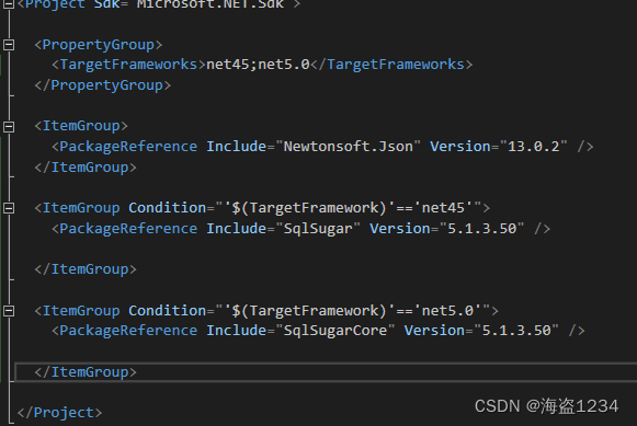 .NET Standard多目标框架类库项目文件修改配置_若要设置多个目标,请改用 "targetframeworks" 属性。-CSDN博客