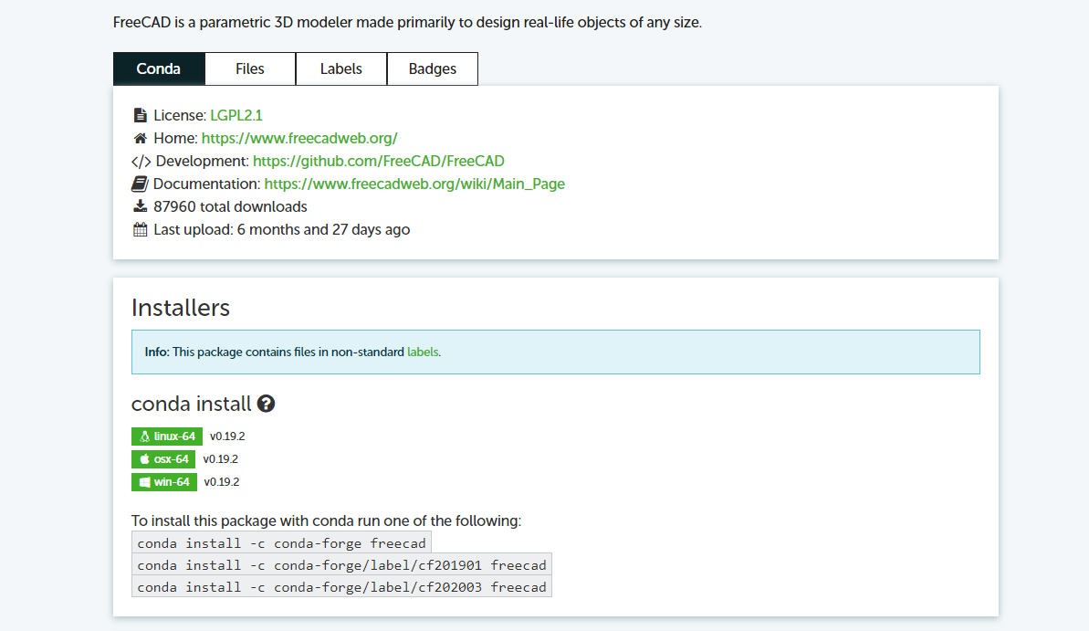 基于miniforge/anaconda的FreeCAD的外部程序开发开发环境搭建_freecad conda环境-CSDN博客