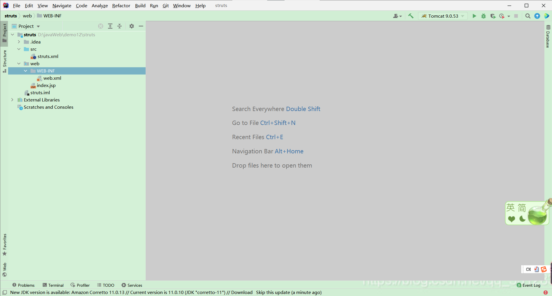 idea（2021.3）上配置struts框架步骤_idea中怎样加strut-CSDN博客