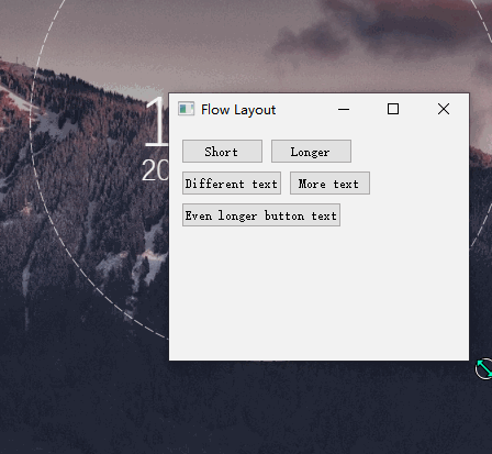 【QT】使用FlowLayout实现动态布局_qt 动态布局例子-CSDN博客