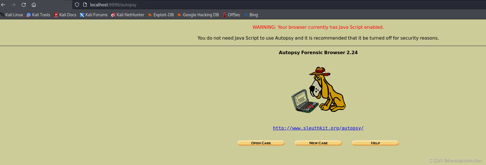kali中autopsy的使用方法-CSDN博客