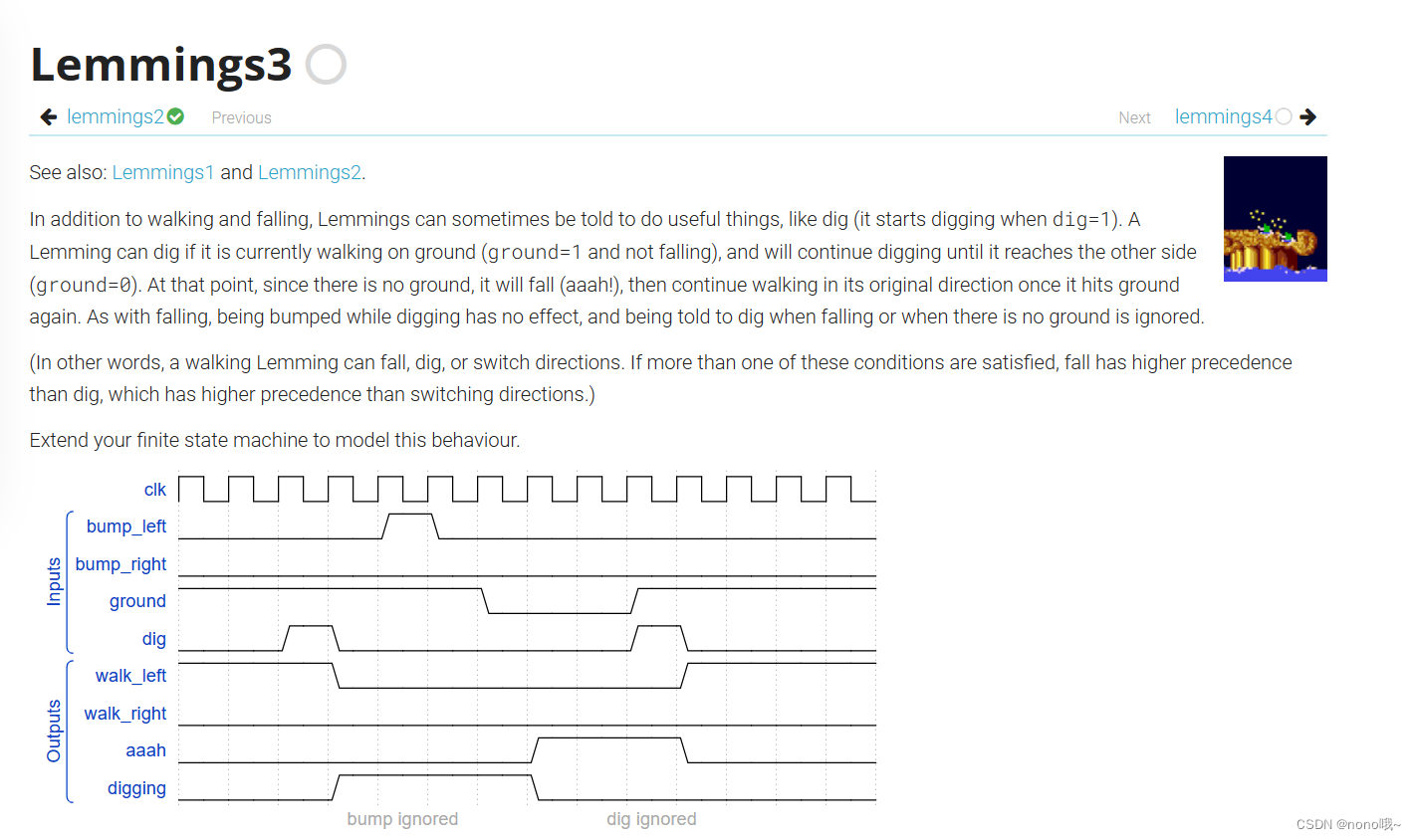 HDLBit学习记录_Lemmings3-CSDN博客