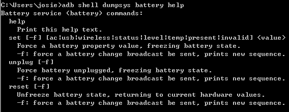 adb shell dumpsys battery/batteryproperties/batterystats（四级命令）_adb ...