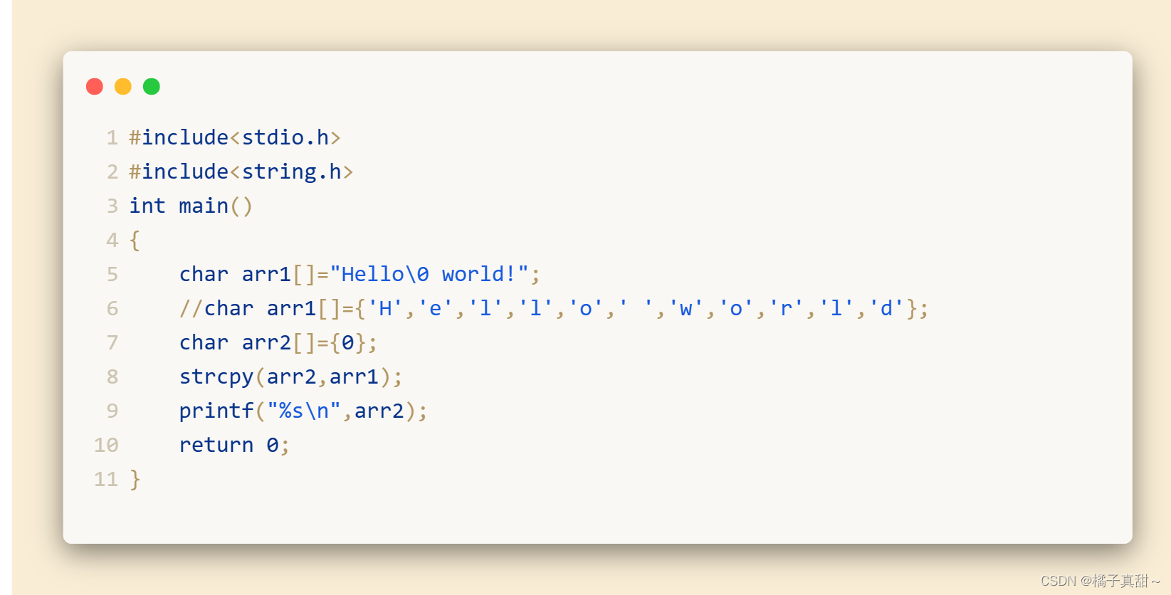 C语言字符串函数strcpy的详解使用和模拟-CSDN博客