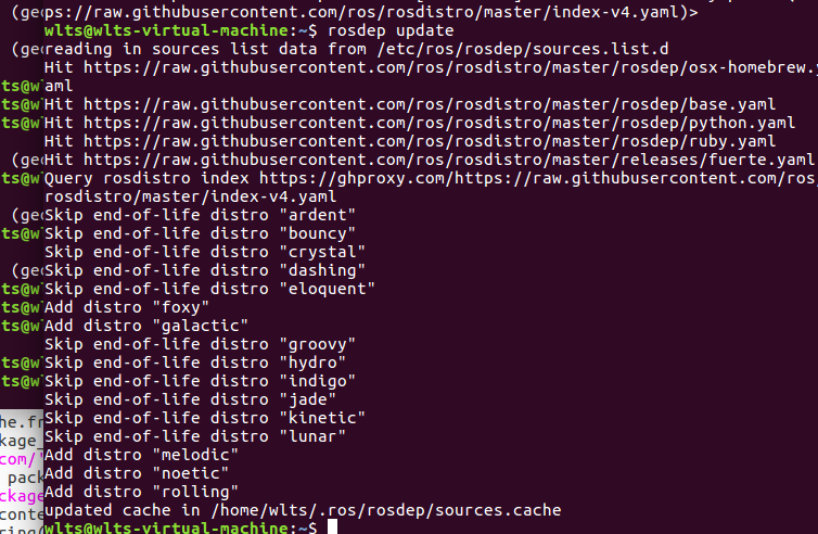 rosdep init保错和rosdep update保错解决 ERROR: unable to process source [https://raw.githubusercontent ...
