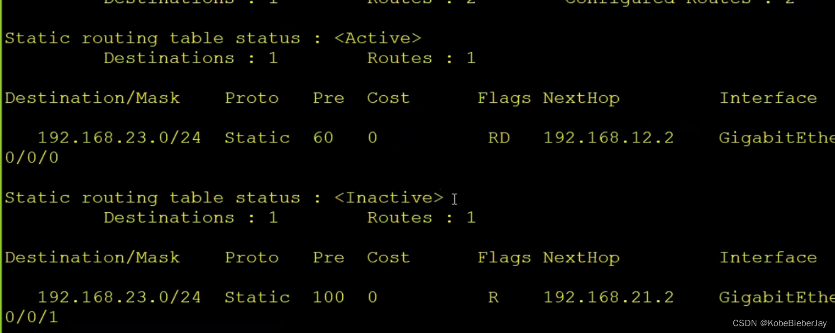 静态路由基础_dis ip routing-table-CSDN博客