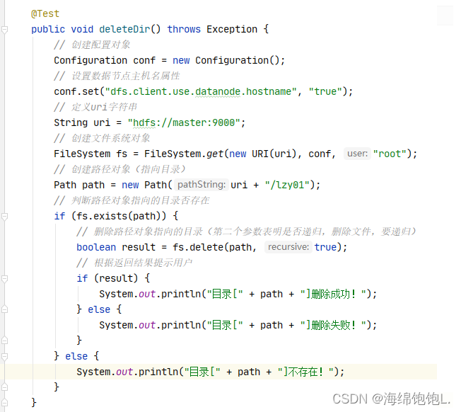 使用Java API操作HDFS（二）_hdfs 判断目录是否存在 java-CSDN博客