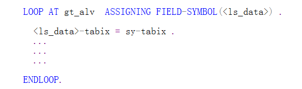 Abap 语法：“loop … Assigning …”，可直接修改内表数据，效率更高 Abap Assigning Csdn博客