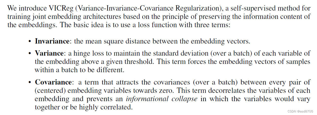 VICREG: VARIANCE-INVARIANCE-COVARIANCE REGULARIZATIONFOR SELF-SUPERVISED LEARNING-CSDN博客