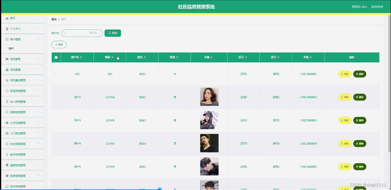 Java毕业设计社区信息管理系统(附源码、数据库)社区信息管理数据库 Csdn博客