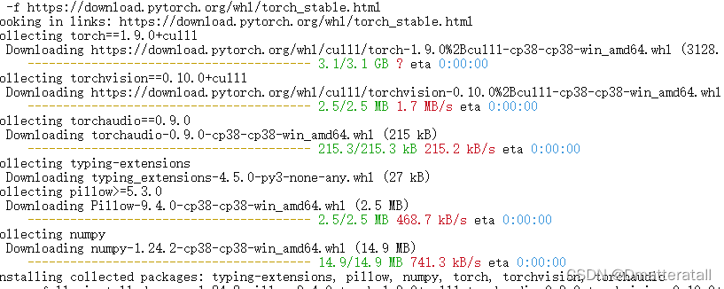 关于CUDA版本为11.1的pytorch的安装步骤说明_cuda11.1-CSDN博客
