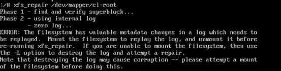 Centos7启动错误(xfs文件系统修复) Failed To Recover Efis Csdn博客