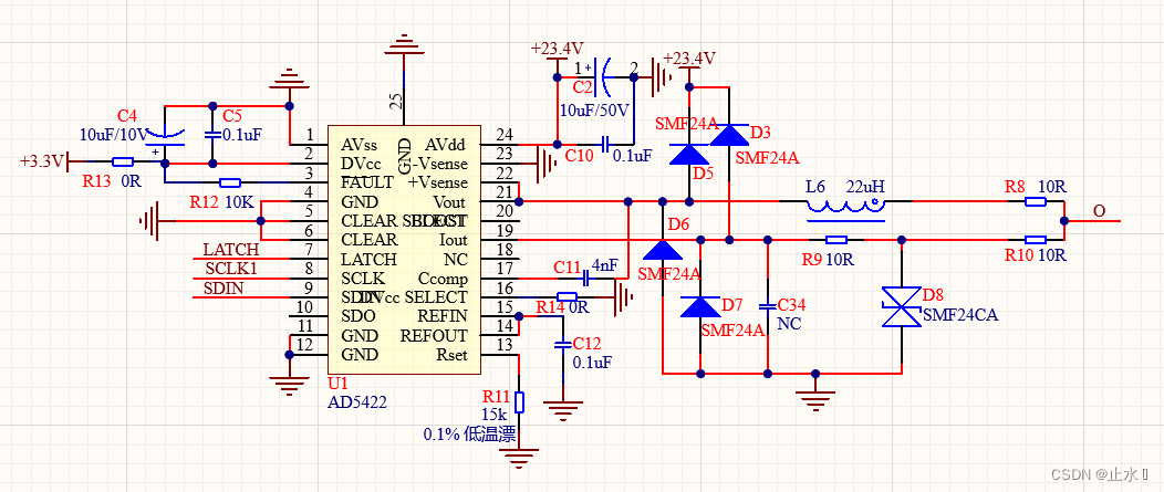 AD5422的使用(控制输出不同范围的电压电流值)-CSDN博客