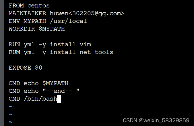 Dockerfile构建镜像实战 Csdn博客