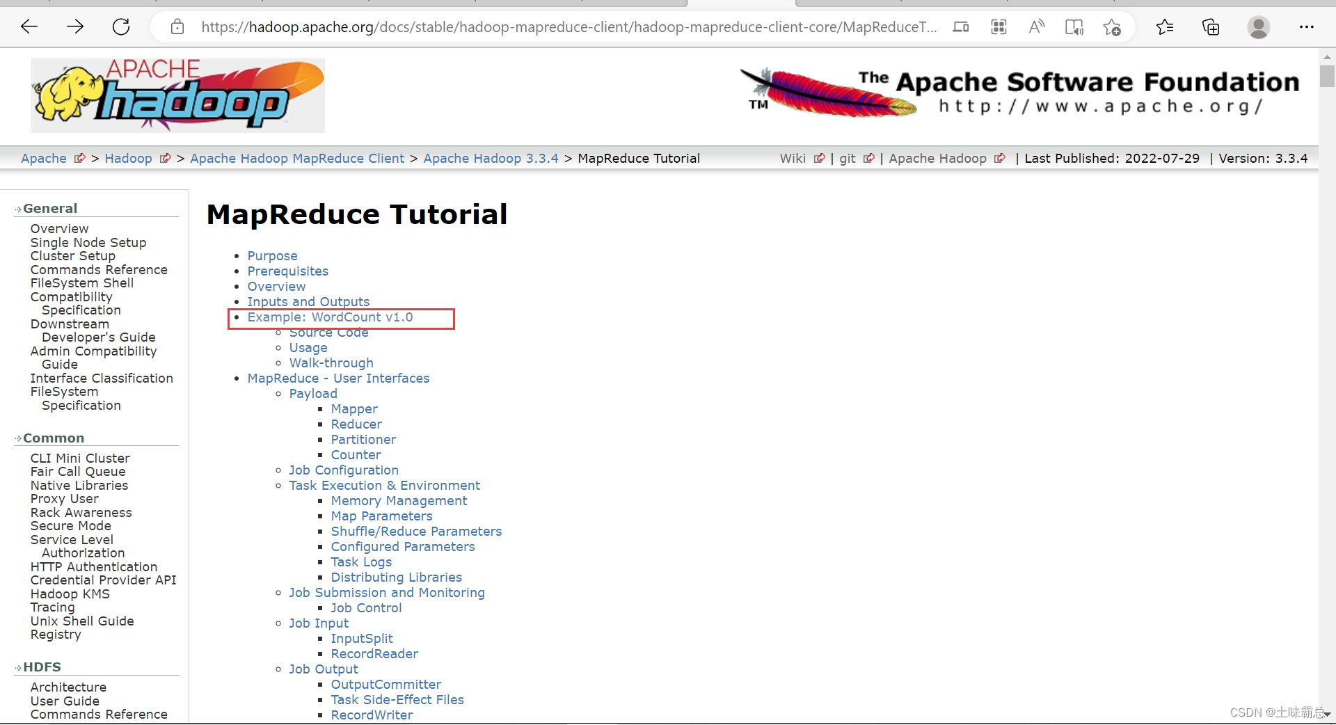 MapReduce案例WordCount_官方案例wordcount验证mapreduce是否可以正常工作 不用hdfs-CSDN博客