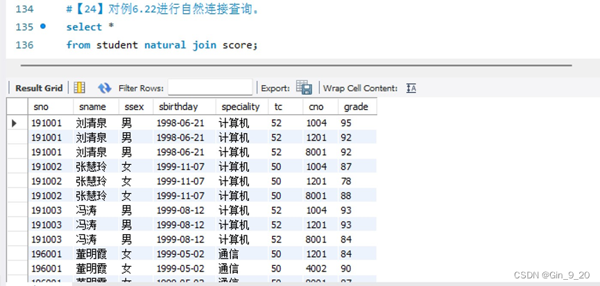 Mysql数据查询(可视化界面 Mysql Workbench)数据库查询界面 Csdn博客