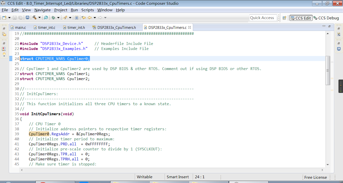 CCS编写F28335定时器0测试程序报错unresolved symbols remain error解决方法-CSDN博客