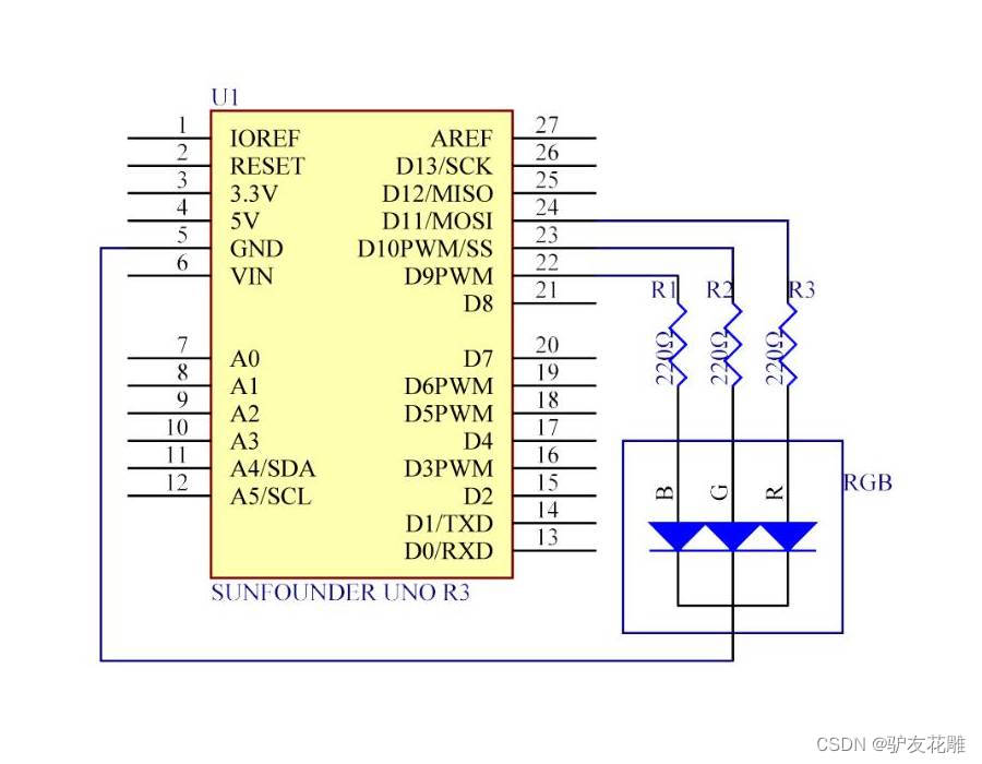【雕爷学编程】Arduino动手做（28）--- KY-009全彩LED 5050 RGB模块3_三色led灯模块参数-CSDN博客