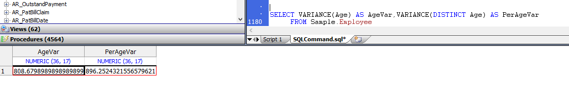 第十二章 SQL聚合函数 VARIANCE, VAR_SAMP, VAR_POP_sql variance-CSDN博客