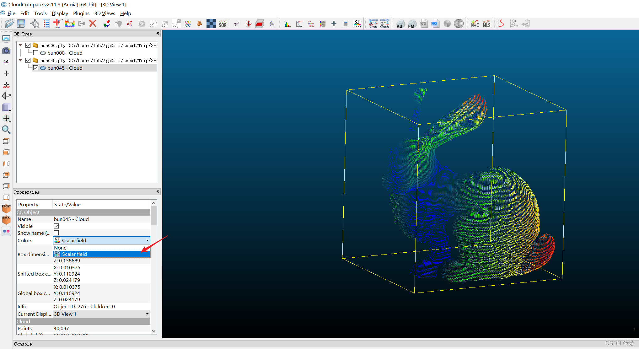 CloudCompare 可视化——Scale Filed_cloudcompare scale 数值-CSDN博客