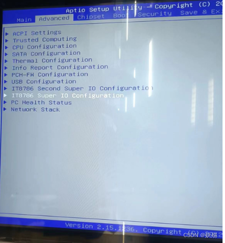 如何在bios里配置AMI版本2.15.1236，上电启动。_version 2.15.1236图解-CSDN博客