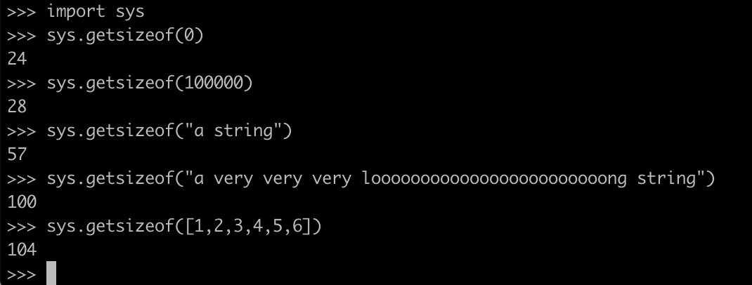 Python中的对象大小_python 对象大小-CSDN博客