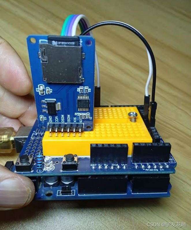 【雕爷学编程】Arduino动手做（52）---MicroSD卡读写模块4_杜邦线sd读卡器-CSDN博客