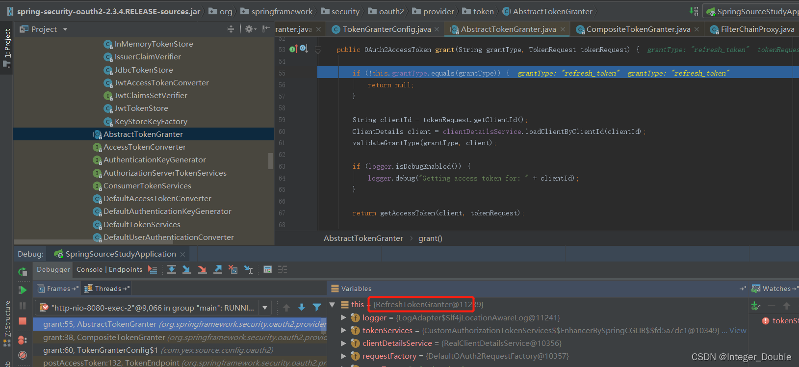 spring-cloud-starter-oauth2 密码模式认证过程-CSDN博客