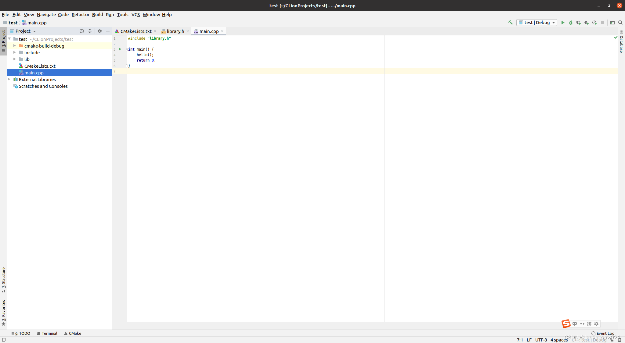 Clion C C 动态库生成与调用简单demo Win11andubuntu Clion函数调用图 Jason Ou2021的博客 Csdn博客