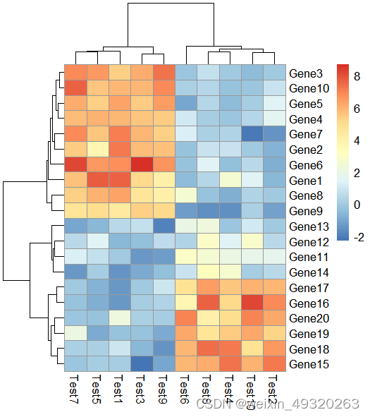 R语言实现绘制热图_r语言 pheatmap设置热图的行名字体格式为斜体-CSDN博客