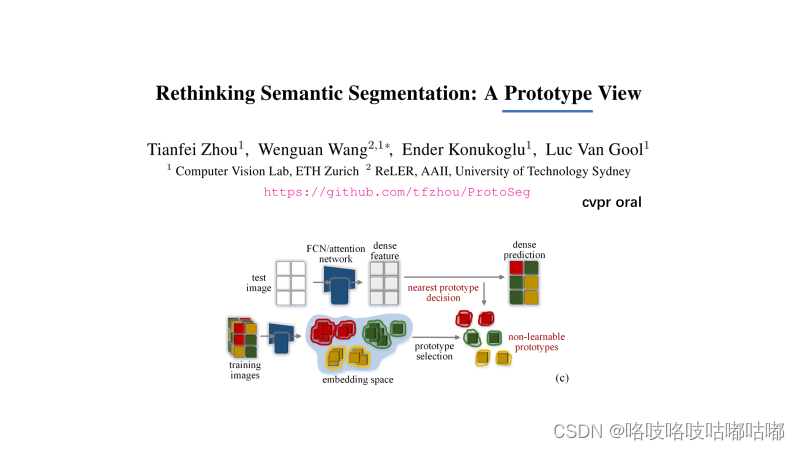 论文阅读 CVPR2022《Rethinking Semantic Segmentation：A Prototype View》_rethinking semantic ...