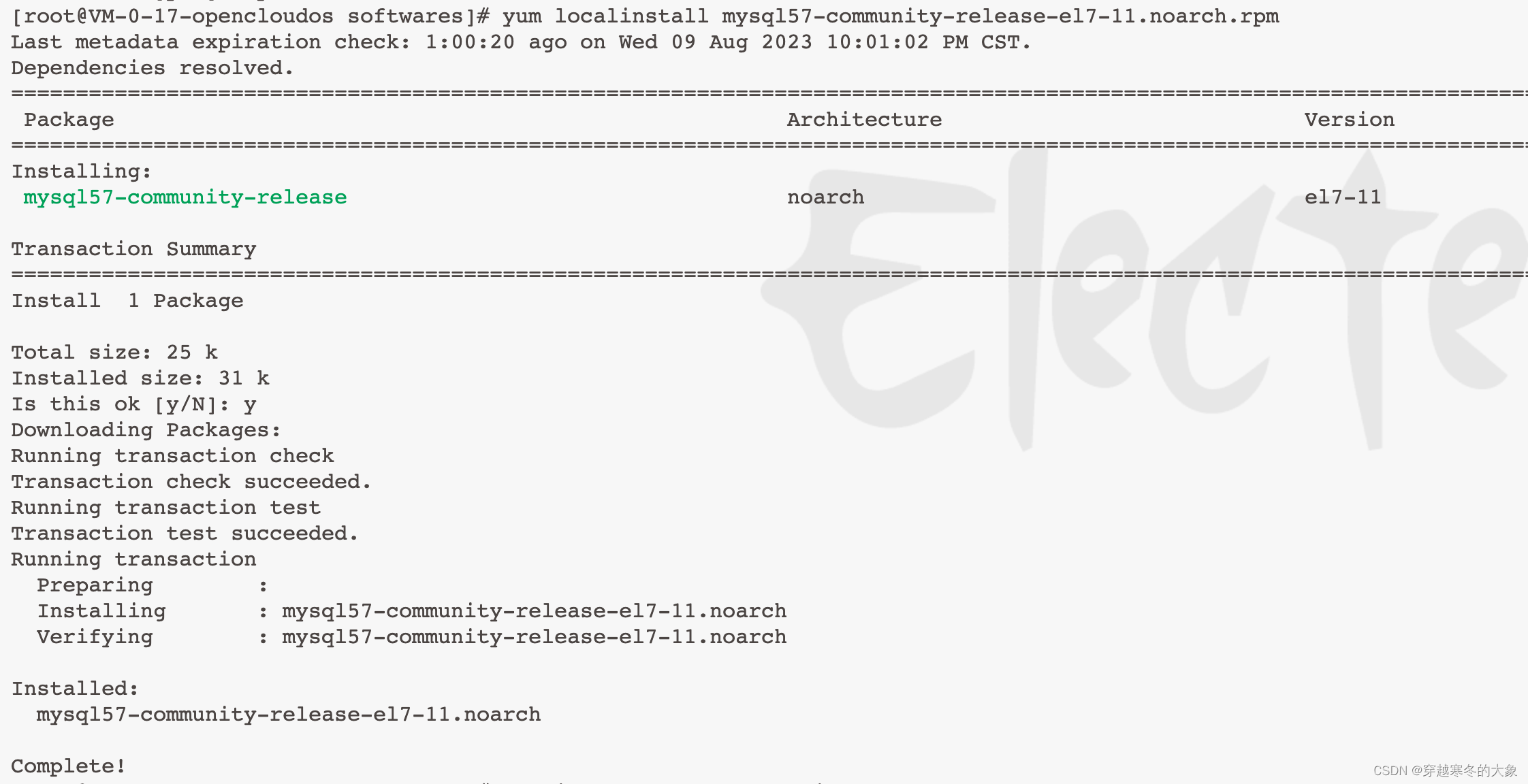 CentOS8安装mysql5.7详细可用教程-CSDN博客