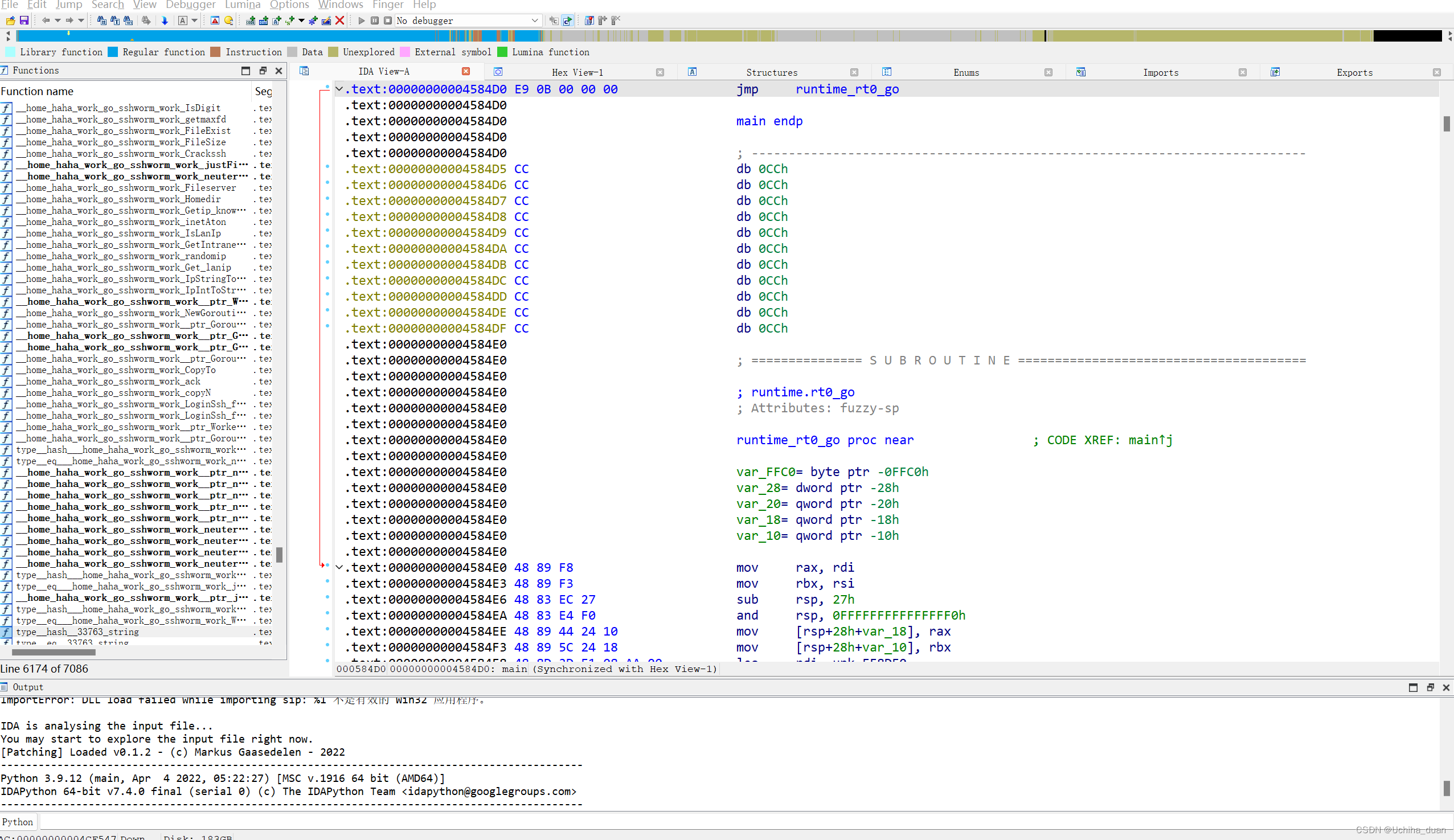 IDA Pro运用golang64.dll插件（来自IDA Pro8.1）；IDA 识别golang函数、符号_ida pro 8.1-CSDN博客