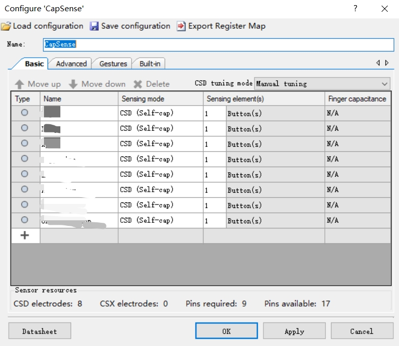 Cypress(赛普拉斯)电容式感应(CapSense)触摸按键应用笔记（工程配置+功能调校+IIC通讯）_psoc programmer-CSDN博客