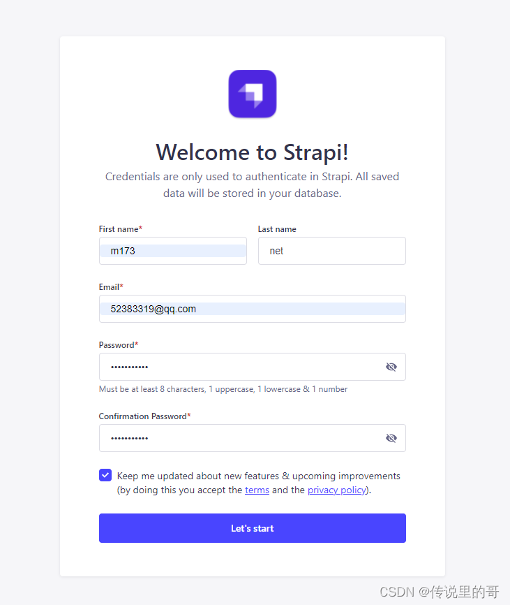 保姆级教程，创建启动你的第一个strapi v4.1.8应用，使用mysql数据库_strapi教程-CSDN博客