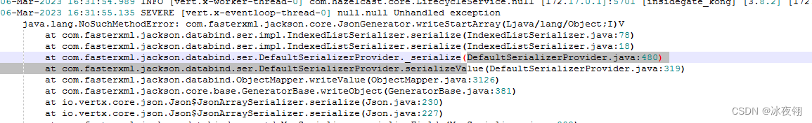 Java Lang Nosuchmethoderror Re Jsongenerator Writestartarray Ljava Lang