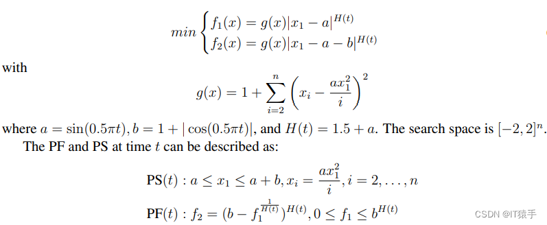 CEC2018：动态多目标测试函数DF1-DF5的PS及PF（提供MATLAB代码）-CSDN博客