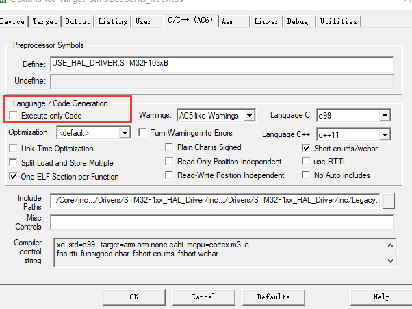 [FreeRTOS笔记1] STM32CubeMX FreeRtos错误_error:l6837e:illegal data mapping symbol found in -CSDN博客