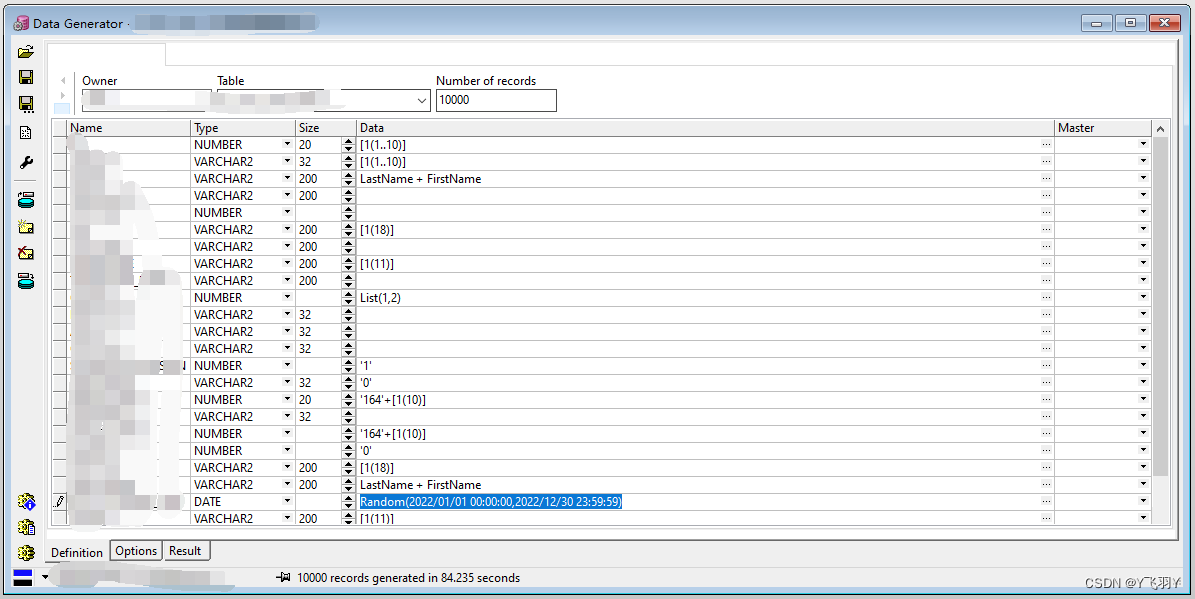Plsql中的data Generator使用笔记（oracle数据生成工具）sql Data Generator Csdn博客