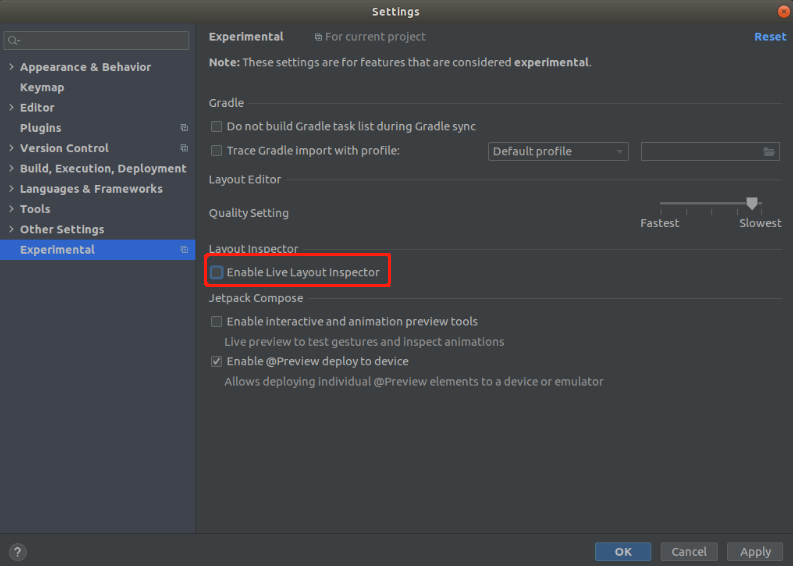 Android Studio 2020.3.1查看布局Layout Inspector很慢_android studio 布局预览很慢-CSDN博客