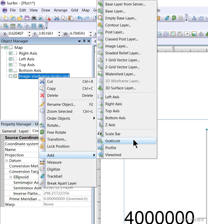 surfer编辑color scale ，坐标投影后添加经纬度线_surfer可以选择45度?-CSDN博客