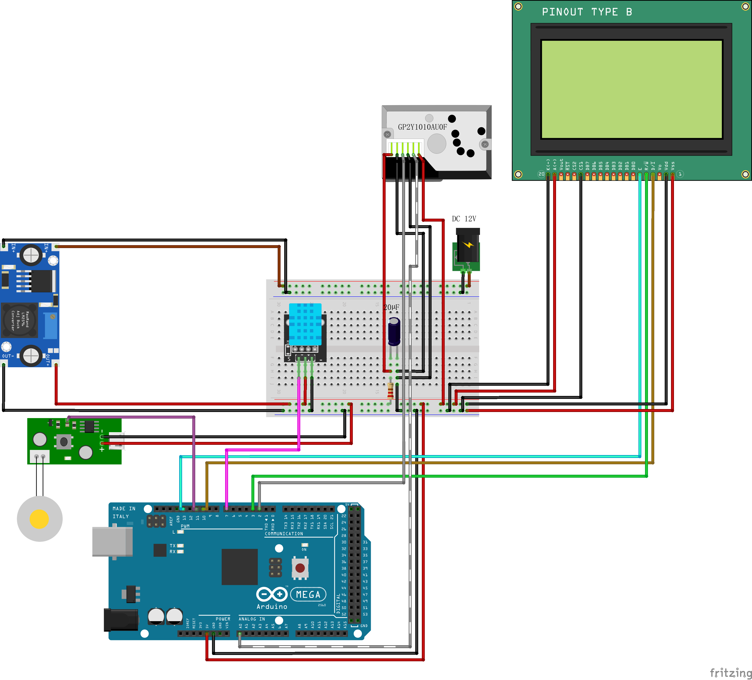 Fritzing软件绘制Arduino面包板接线图传感器模块库文件183_arduino gp8303-CSDN博客