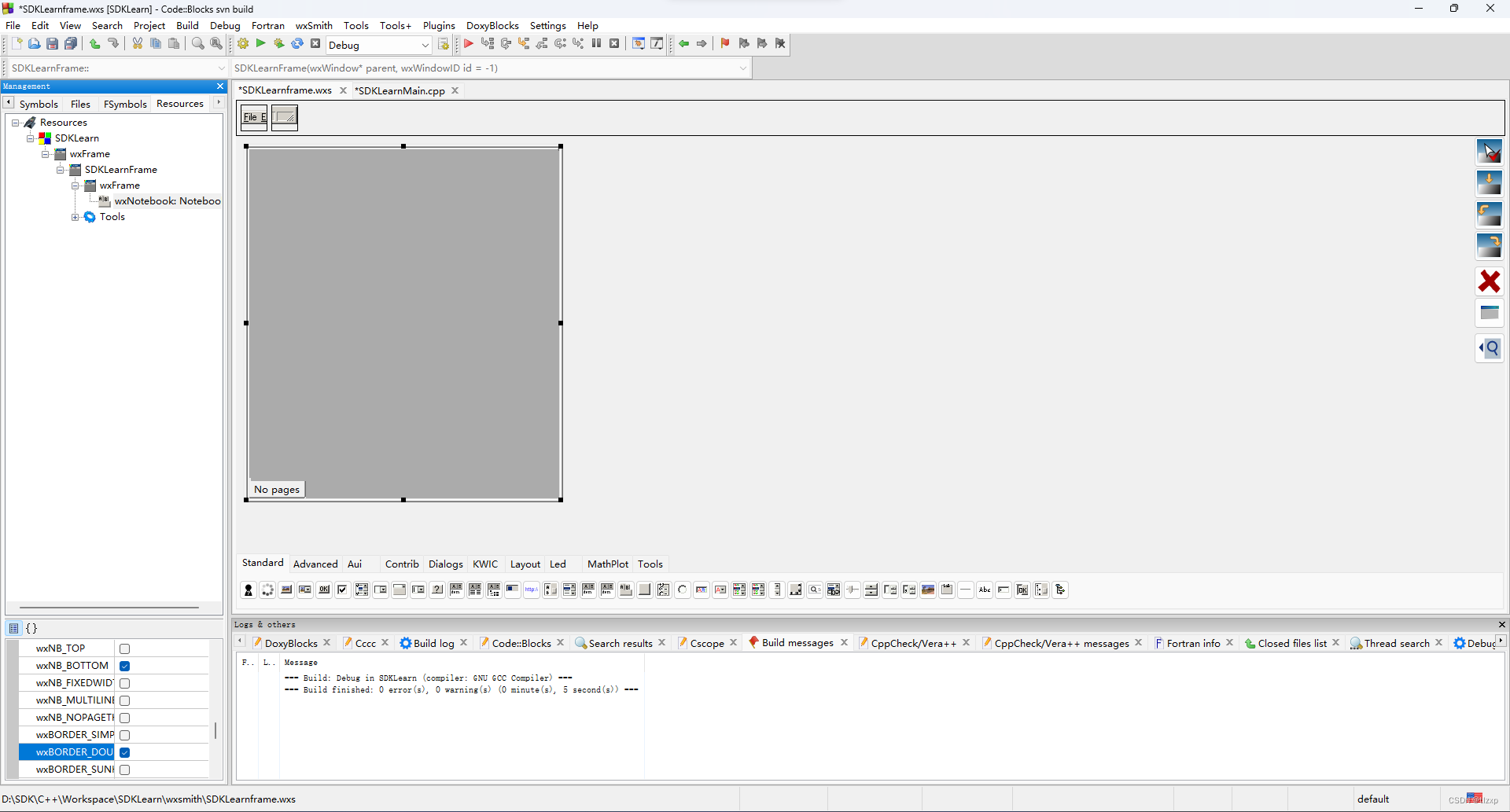 C++学习笔记（5）利用codeblocks开发窗口界面程序_codeblocks 界面-CSDN博客