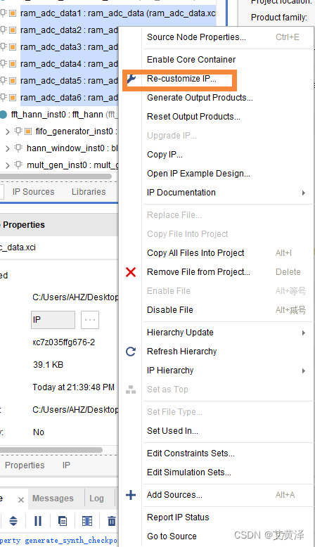 set_property generate_synth_checkpoint 0 [get_files input_ram.xci] 问题_which is configured for ...